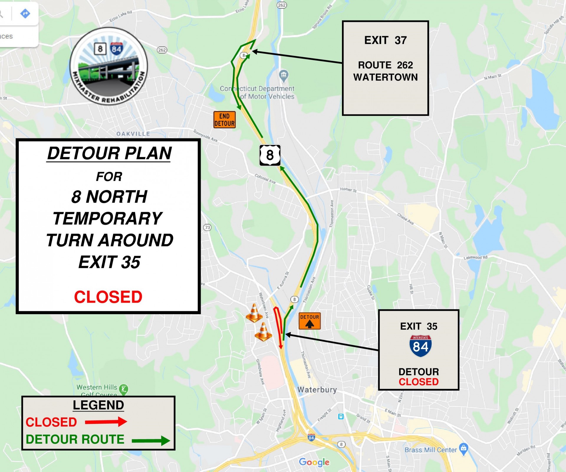 Detours | I-84 Mixmaster